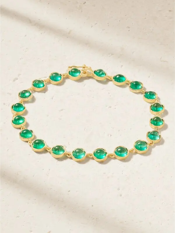 Irene Neuwirth 18-karat Gold Emerald Bracelet - Green