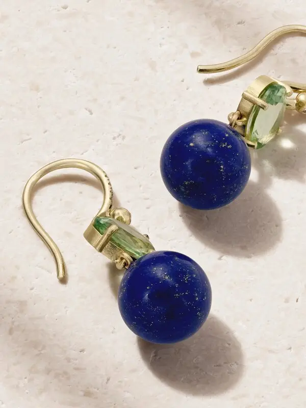 Irene Neuwirth Gumball 18-karat Gold Multi-stone Drop Earrings