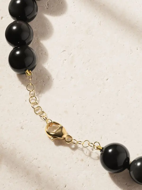 Jia Jia Oracle Onyx And Crystal Necklace - Black
