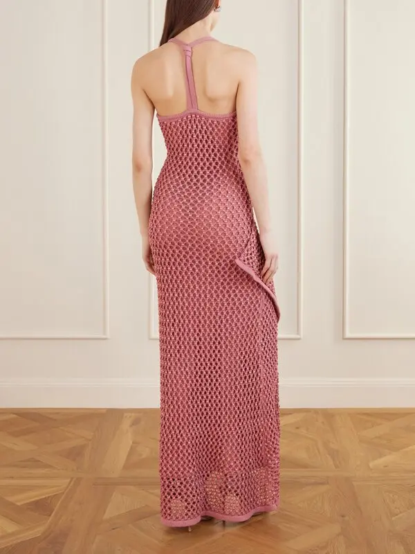 DIOTIMA Riki Embellished Crochet Dress - Pink