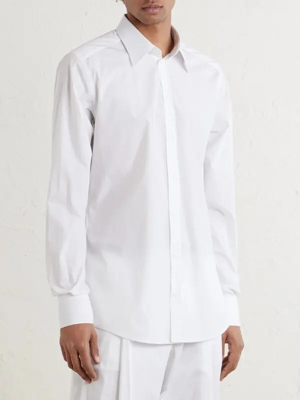 Dolce & Gabbana Cotton Oxford Shirt - White