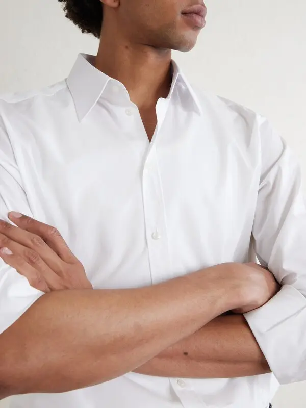Dolce & Gabbana Cotton Oxford Shirt - White