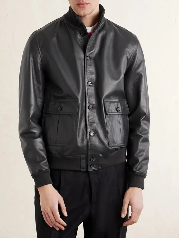 VALSTAR Valstarino Nappa Leather Jacket - Black