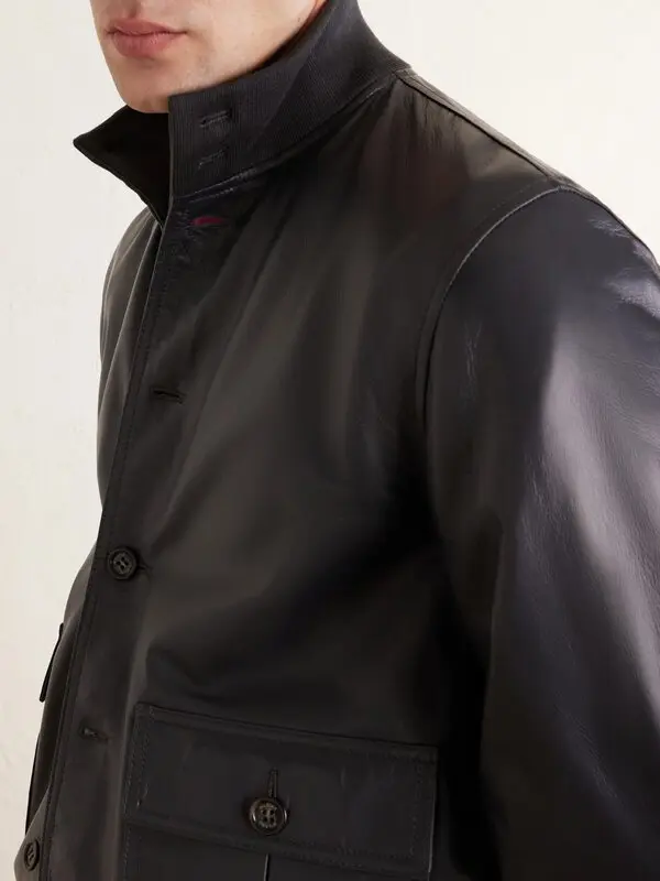 VALSTAR Valstarino Nappa Leather Jacket - Black
