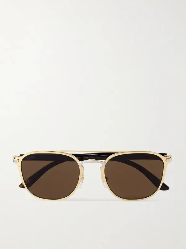 CARTIER Aviator-style Sunglasses - Gold