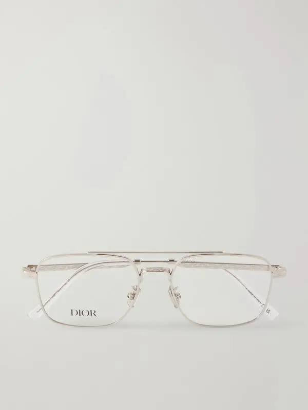 Dior Diorbotanica0 N1u Aviator-style Glasses - Silver