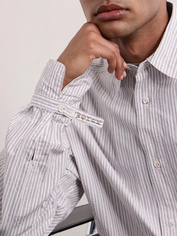 Kapital Cabin Striped Cotton Shirts