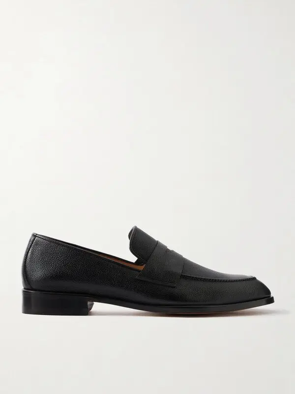 Mr P. Alder Full-grain Leather Penny Loafers