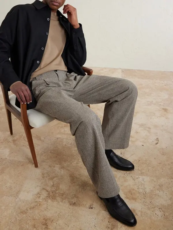 Mr P. Alder Full-grain Leather Penny Loafers