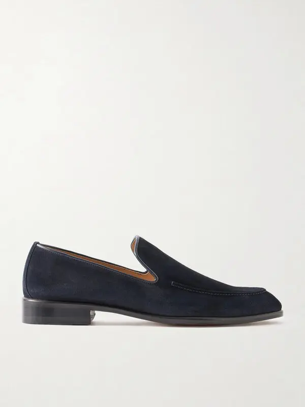 Mr P. Venetian Suede Loafers - Blue