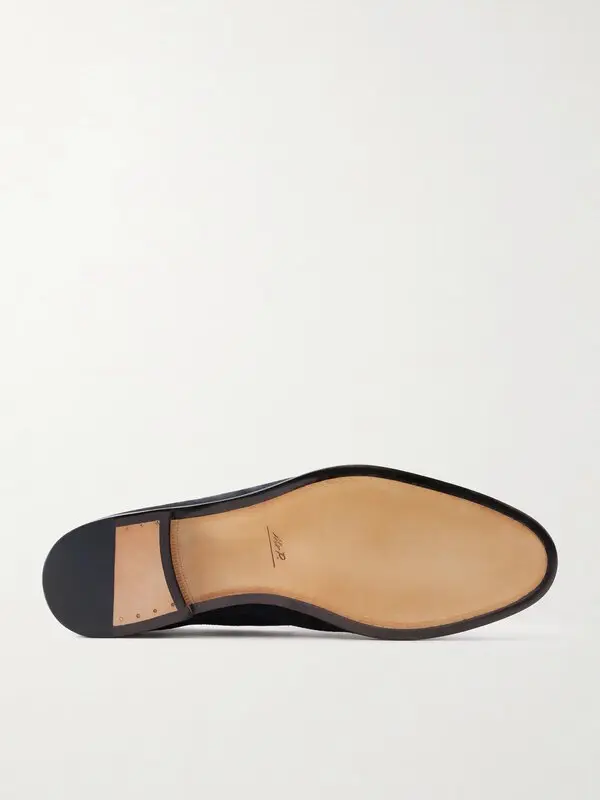 Mr P. Venetian Suede Loafers - Blue