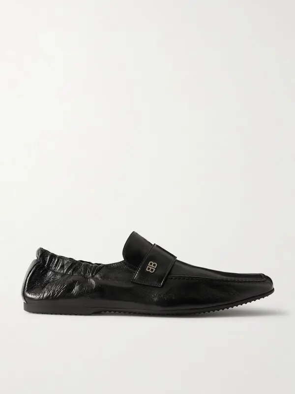 Balenciaga Lambskin Palermo Loafers - Black