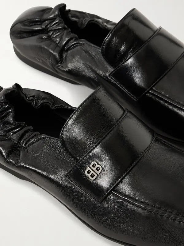 Balenciaga Lambskin Palermo Loafers - Black
