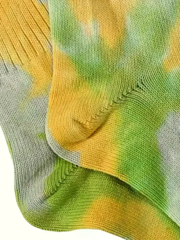 Anonymous Ism Tie-dye Crew Socks - Yellow