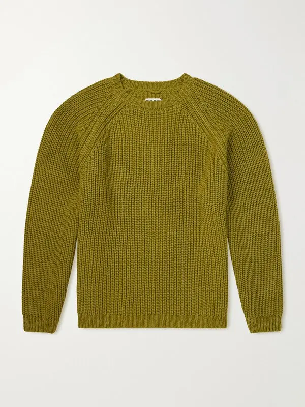 BODE Merton Cotton And Wool-blend Sweater