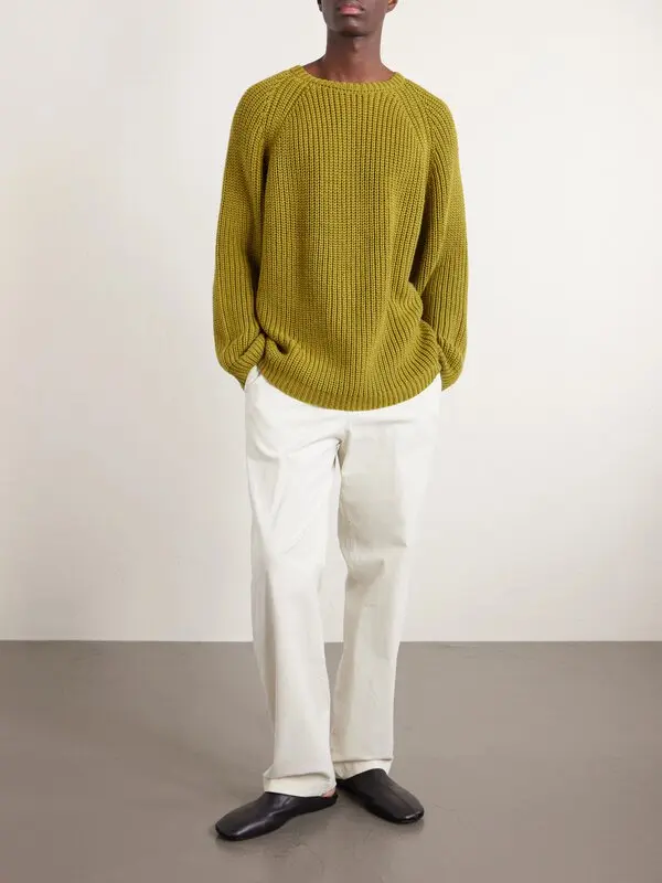 BODE Merton Cotton And Wool-blend Sweater