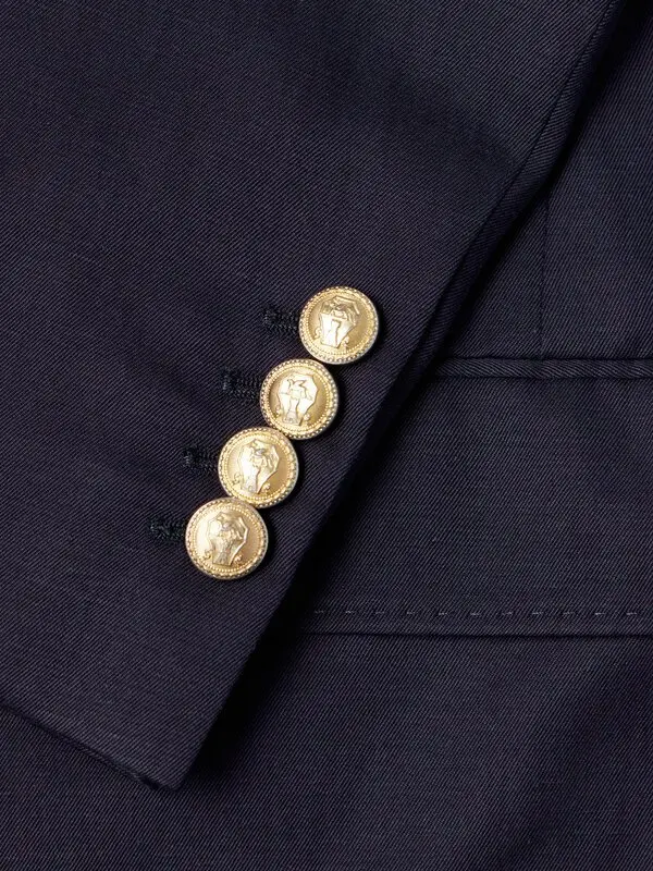 Brunello Cucinelli Double-breasted Silk And Linen-blend Blazer
