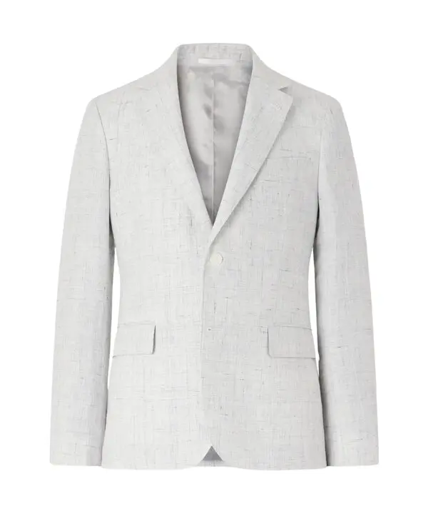Mr P. Delave Linen Check Suit Jacket