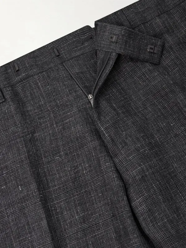 Mr P. Slim Fit Linen Suit Trousers