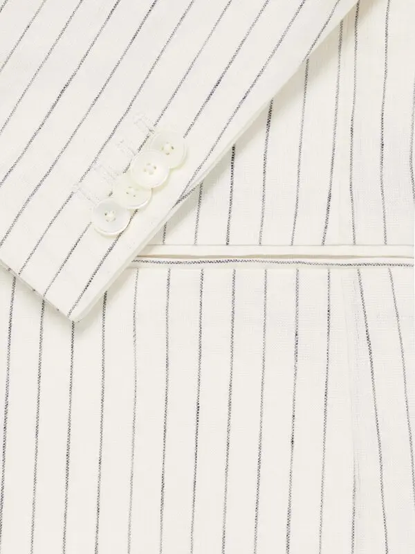 Mr P. Pinstriped Linen Suit Jacket