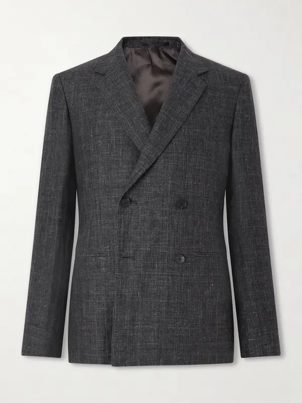 Mr P. Delave Linen Check Jacket