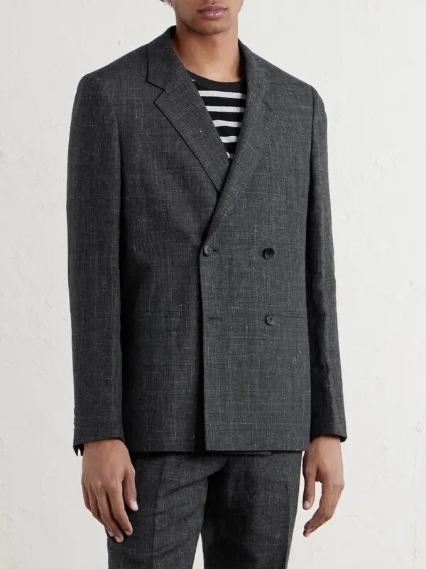 Mr P. Delave Linen Check Jacket