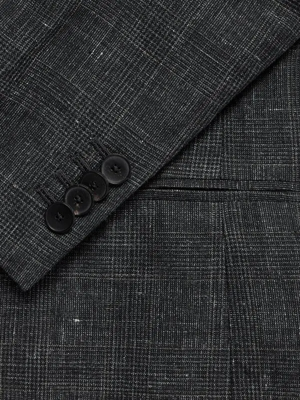 Mr P. Delave Linen Check Jacket