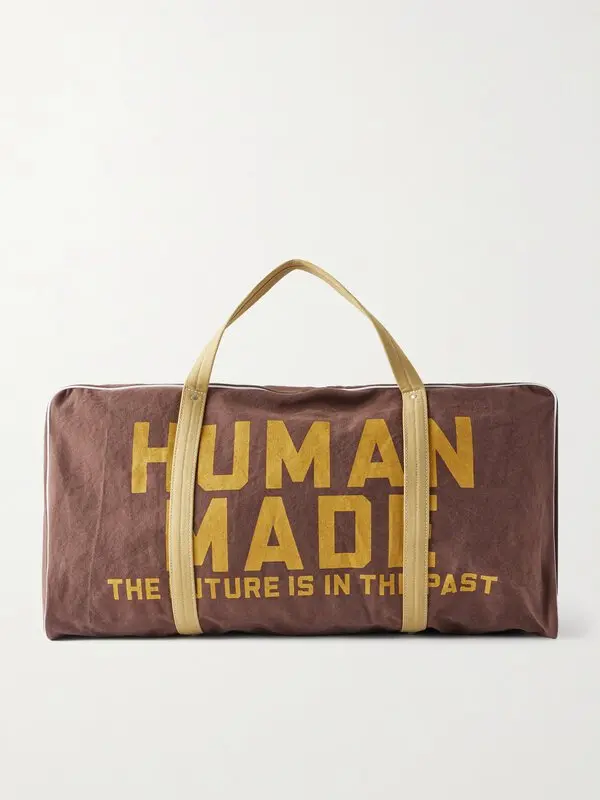 HUMAN MADE Boston Logo-print Weekend Bag - Brown