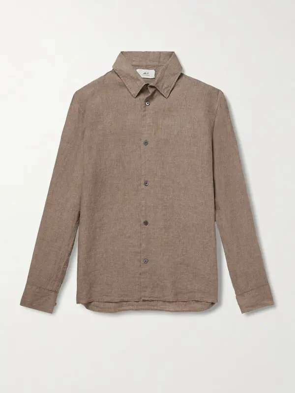 Mr P. Linen Shirt - Brown