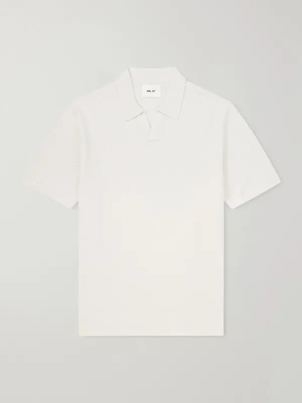 Nn07 Paul 60016 Cotton Polo Shirt - White