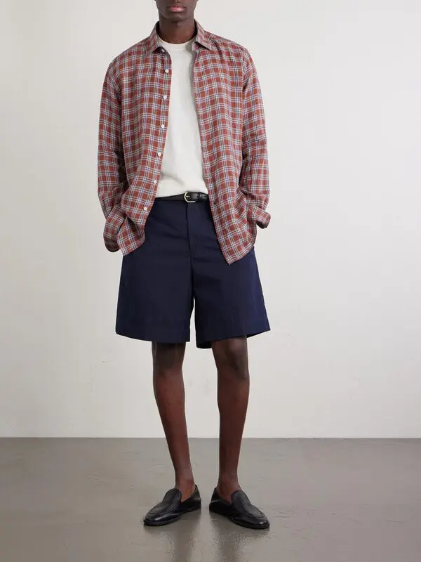 SLOWEAR Cotton-ripstop Straight-leg Shorts