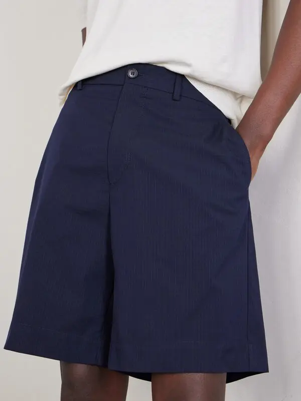 SLOWEAR Cotton-ripstop Straight-leg Shorts