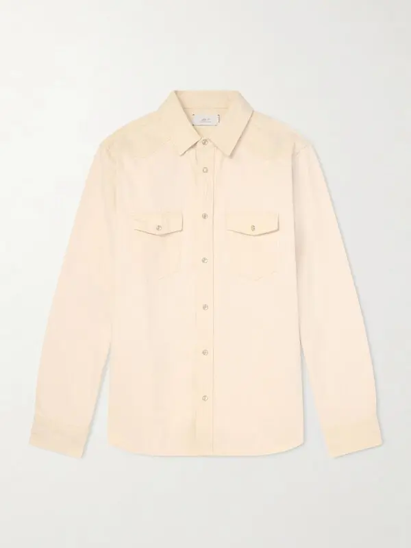 Mr P. Western Denim Shirt - Neutrals