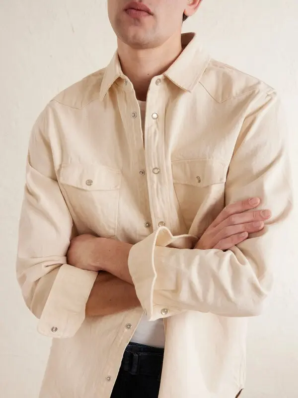 Mr P. Western Denim Shirt - Neutrals