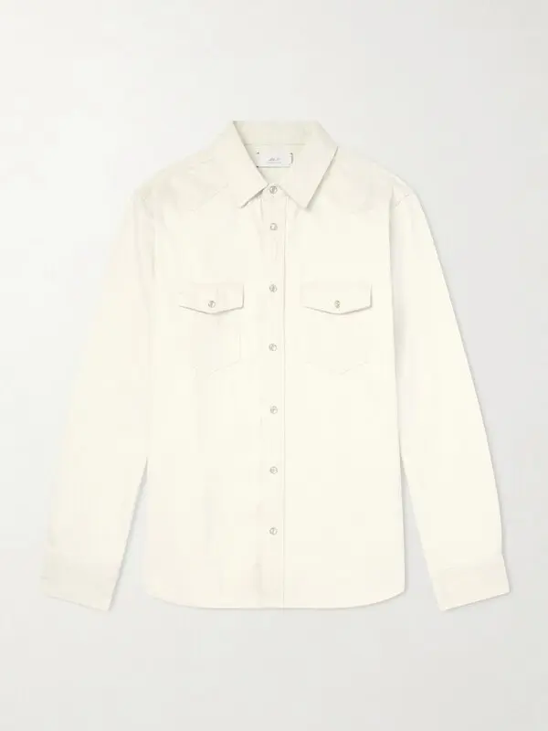 Mr P. Western Denim Shirt - Neutrals