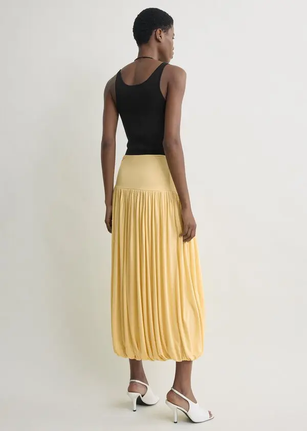 TOTEME Gathered Skirt - Beige