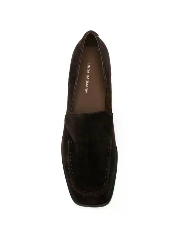 LINDA BAUMANN Square-toe Loafers