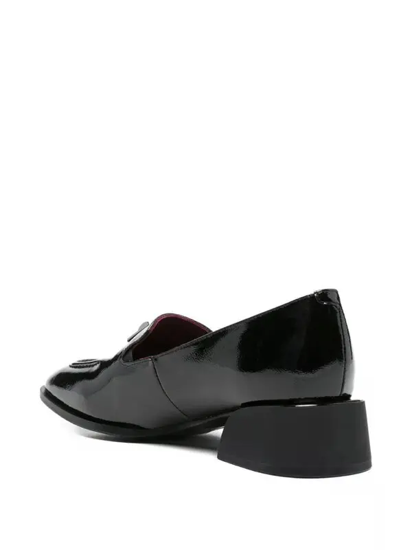 LINDA BAUMANN Metal-embellished Loafers - Black