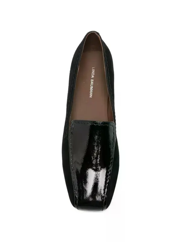 LINDA BAUMANN Patent-effect Block Heel Pumps