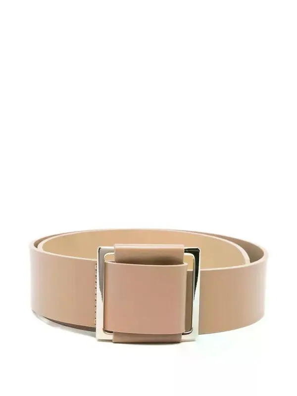 D.exterior Square-buckle Leather Belt - Neutrals