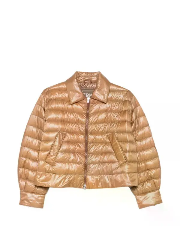 Herno Polo-collar Padded Jacket - Brown