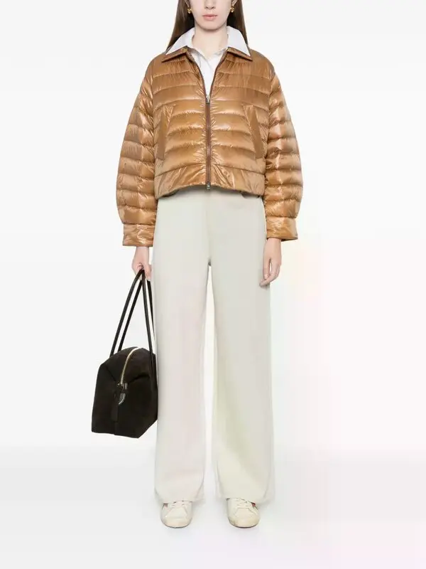 Herno Polo-collar Padded Jacket - Brown
