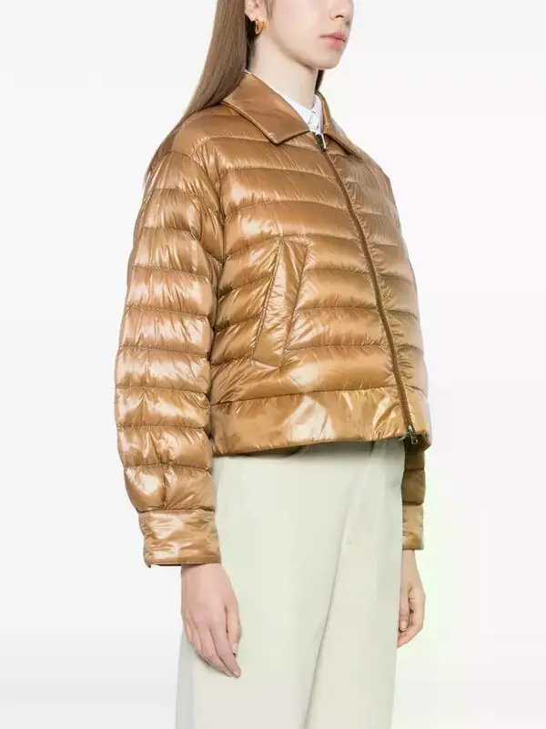 Herno Polo-collar Padded Jacket - Brown