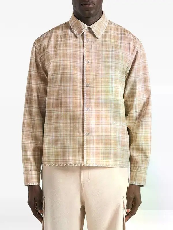 Manière De Voir Checked Whipstitch Shirt