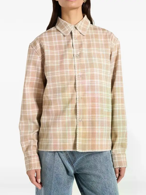 Manière De Voir Checked Whipstitch Shirt