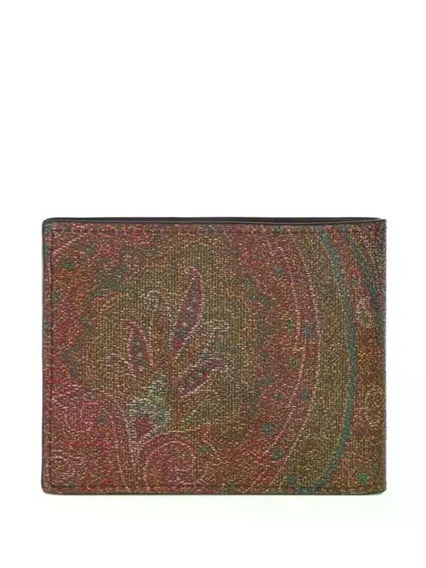 Etro Paisley-print Wallet - Brown