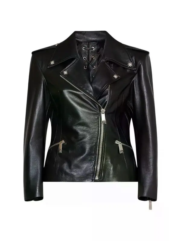 John Richmond Lace-up Biker Jacket