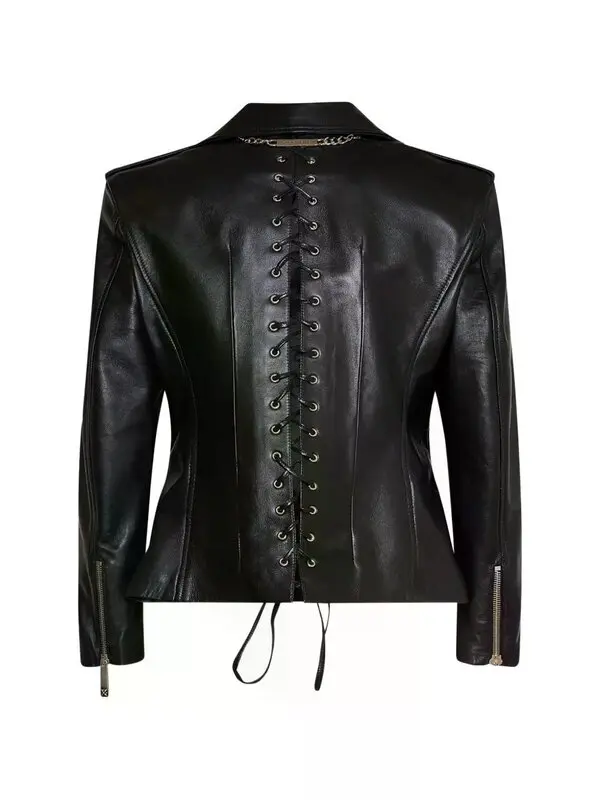 John Richmond Lace-up Biker Jacket