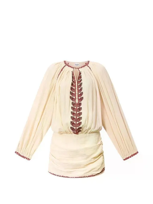 MARANT ETOILE Ludy Pleated Mini Dress