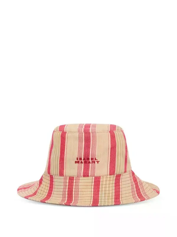 Isabel Marant Étoile Shaelyn Striped Bucket Hat - Red
